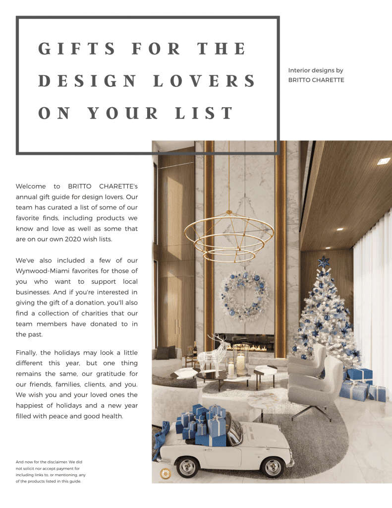 The Design Lover's Gift Guide 2020